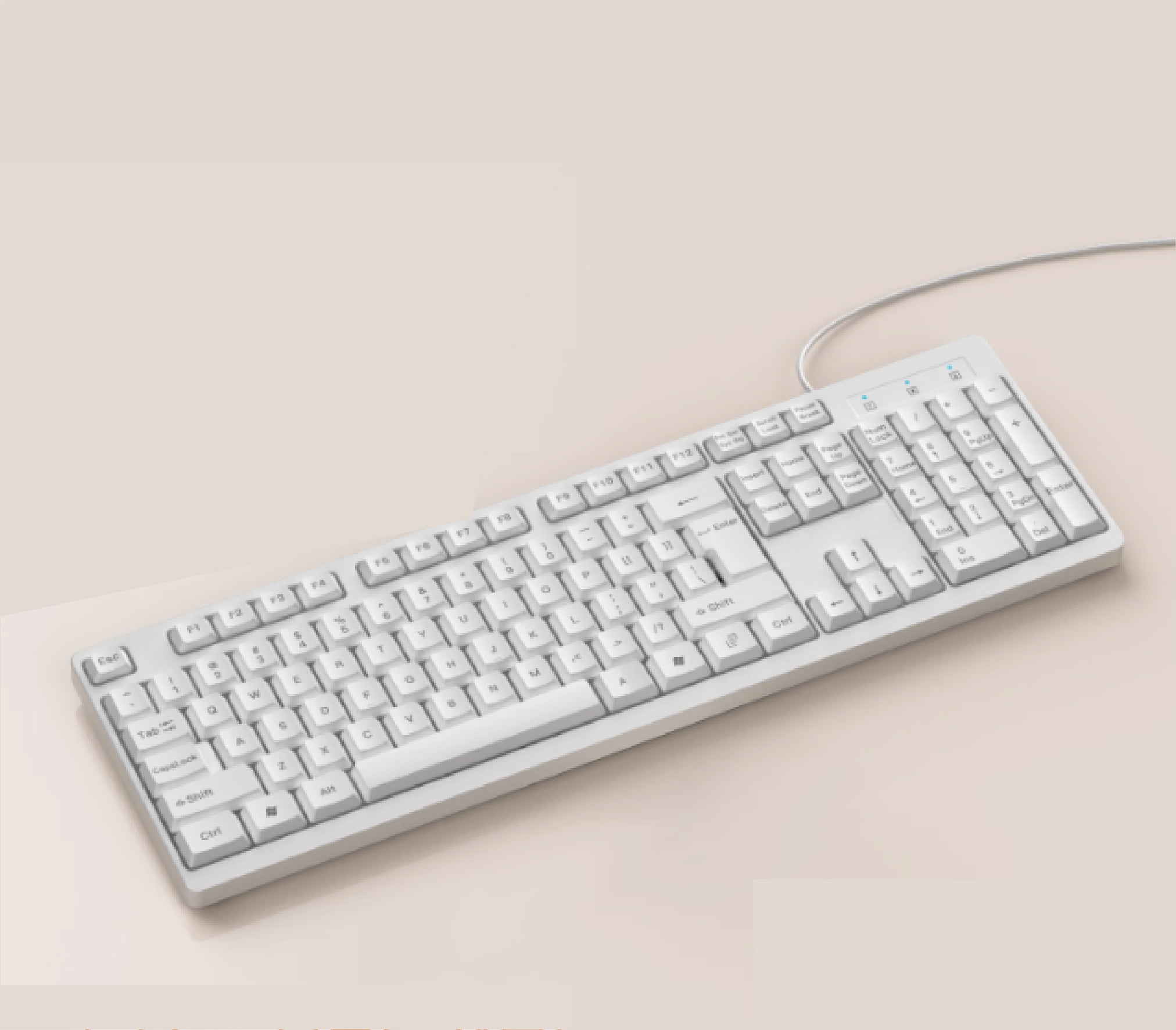 AAY Computer keyboards,Wired Quiet USB Keyboard - 14.45x4.76x0.70 ...