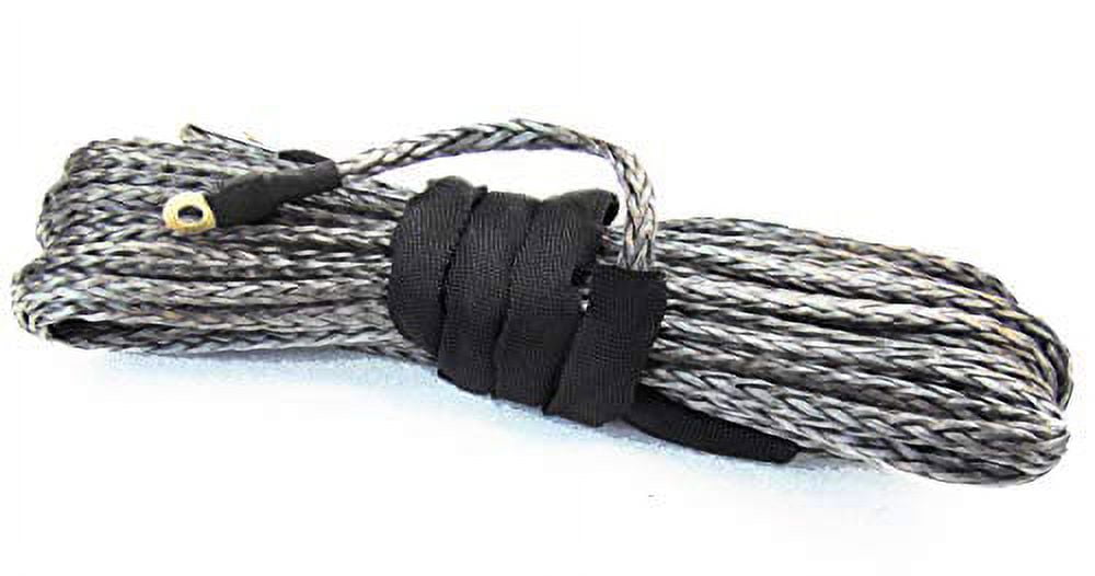 AAYU Brand - Gray Synthetic Winch Rope 1/4"- 50 feet - Winch Recovery ...