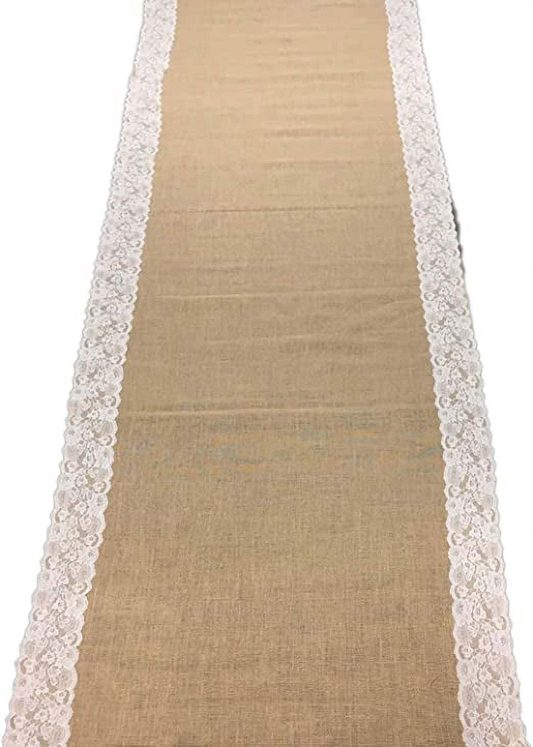 AAYU Brand - Premium 40 inch x 15 feet Long Wide Burlap Wedding Aisle ...