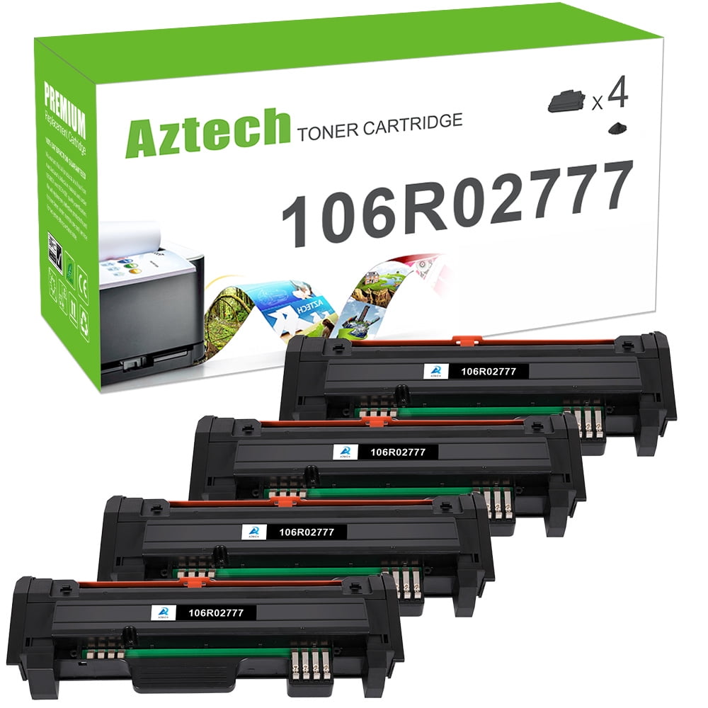 AAZTECH 4-Pack Compatible Toner Cartridge for Xerox 106R02777 WorkCentre 3215 3215NI 3225 ...
