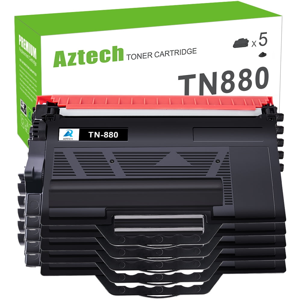 AAZTECH 5-Pack Compatible Toner Cartridge for Brother TN-880 HL-L6400DW ...
