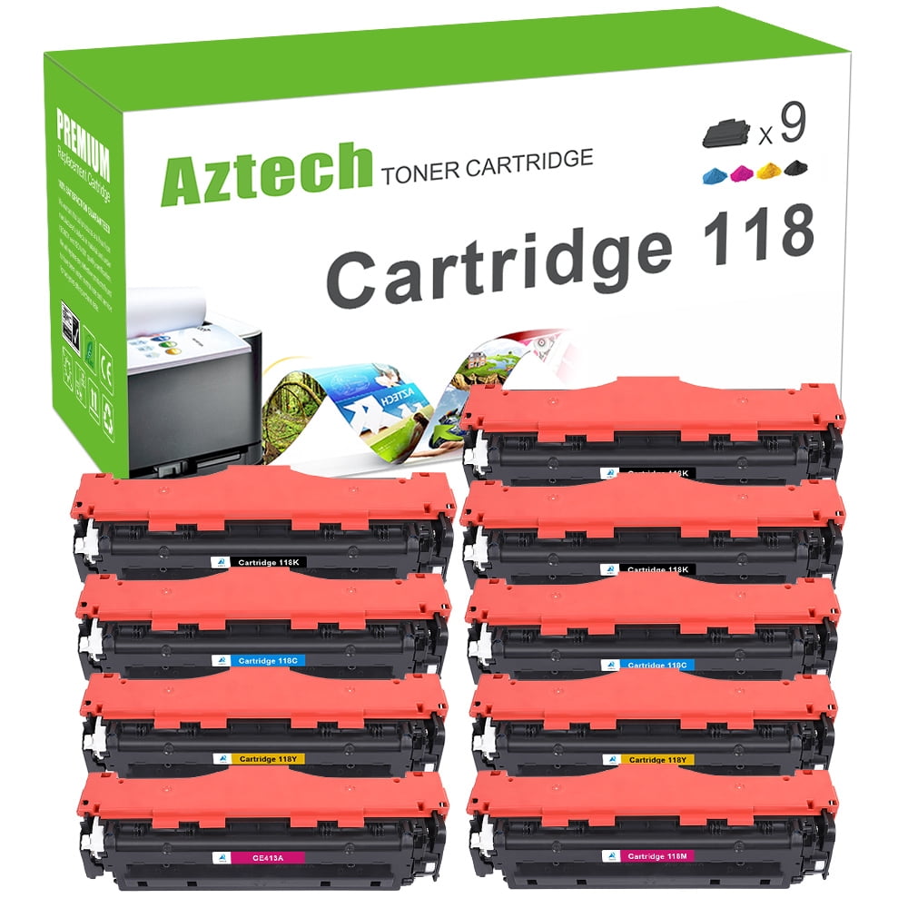 AAZTECH 9-Pack Compatible Toner Cartridge for Canon 118 imageClass ...