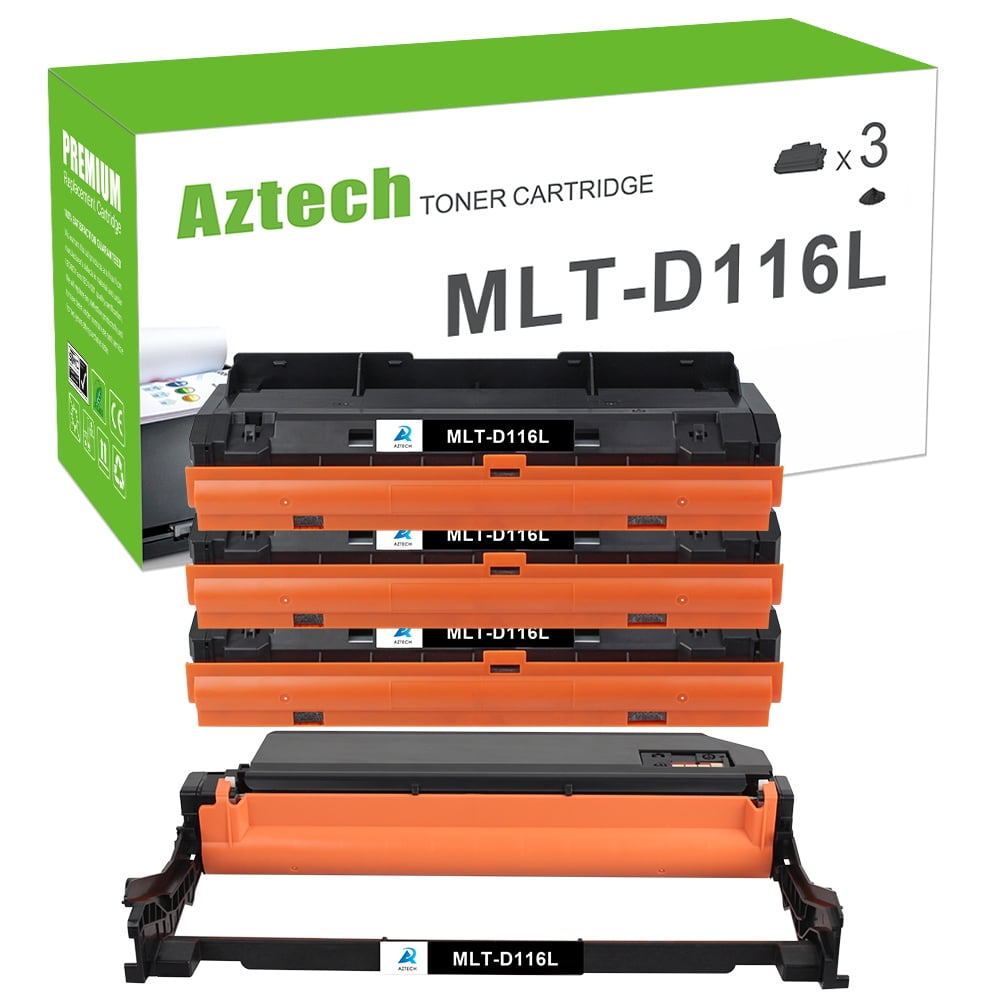 AAZTECH Compatible Toner Cartridge MLT-D116L and Drum Unit MLT-R116 for ...