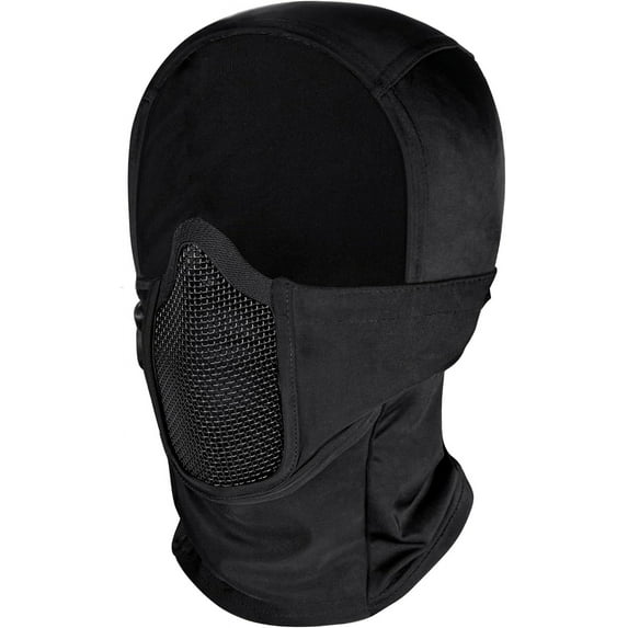 AAZZ Balaclava Mesh Mask, Ninja Tactical Mask with Full Face Protection ...