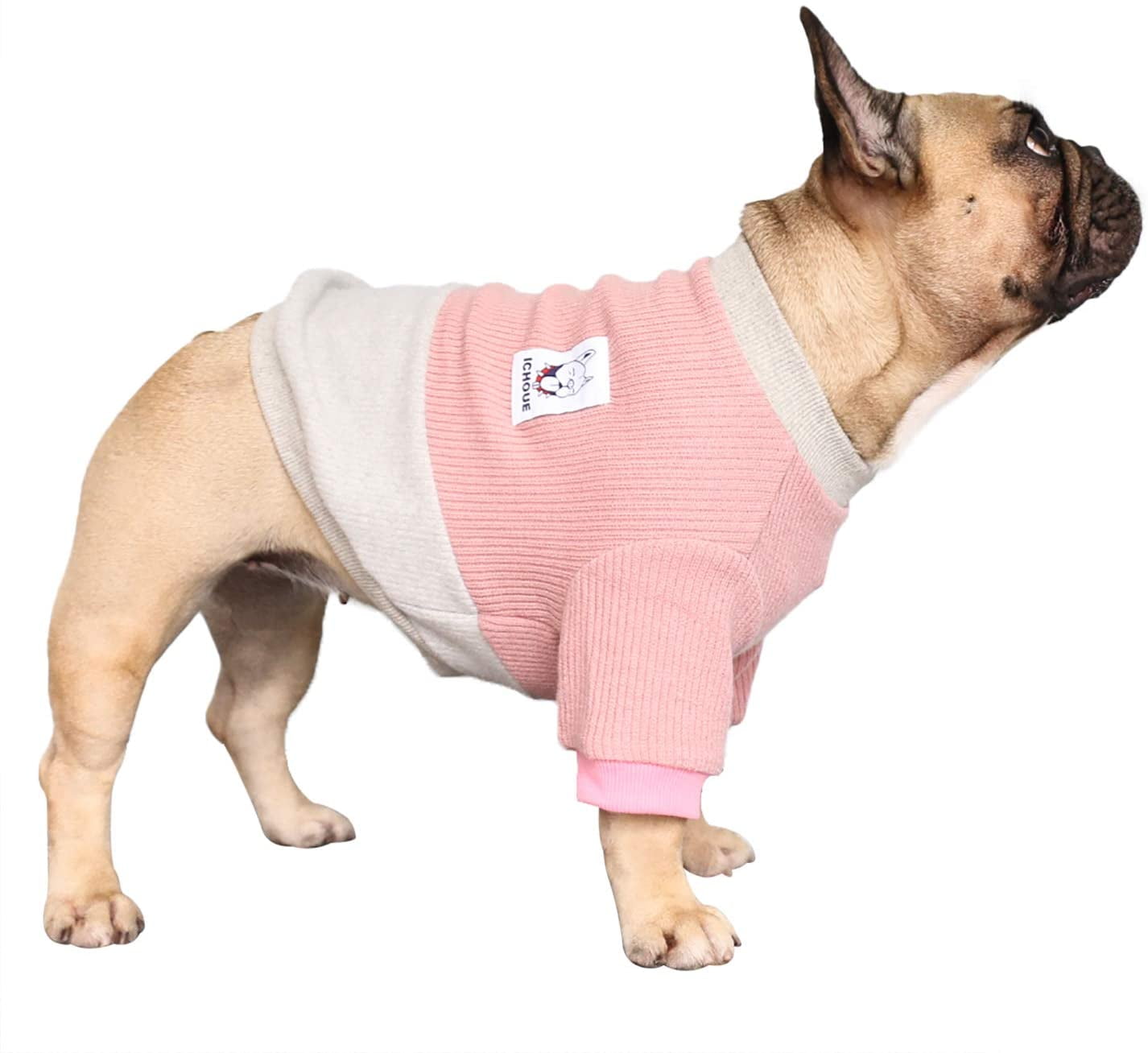 AAZZ Pet Dog Crewneck Sweater Color Block Pullover Winter Warm Clothes ...