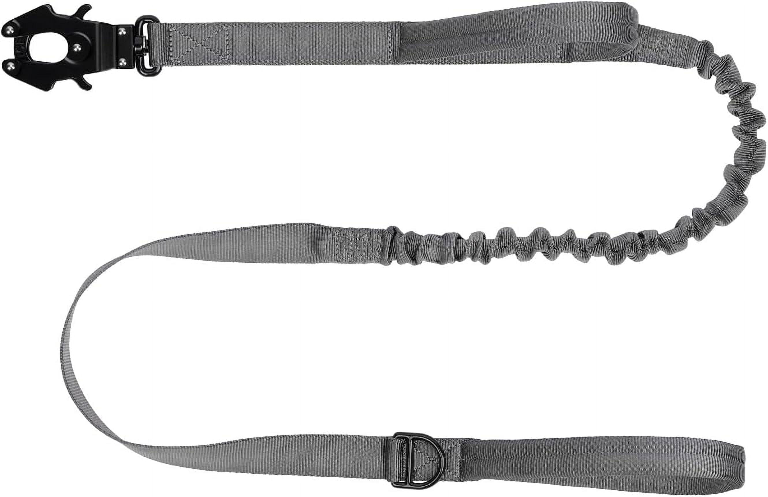 AAZZ Tactical Dog Leash,K9 Training Walking Bungee Lead with 2 Control ...