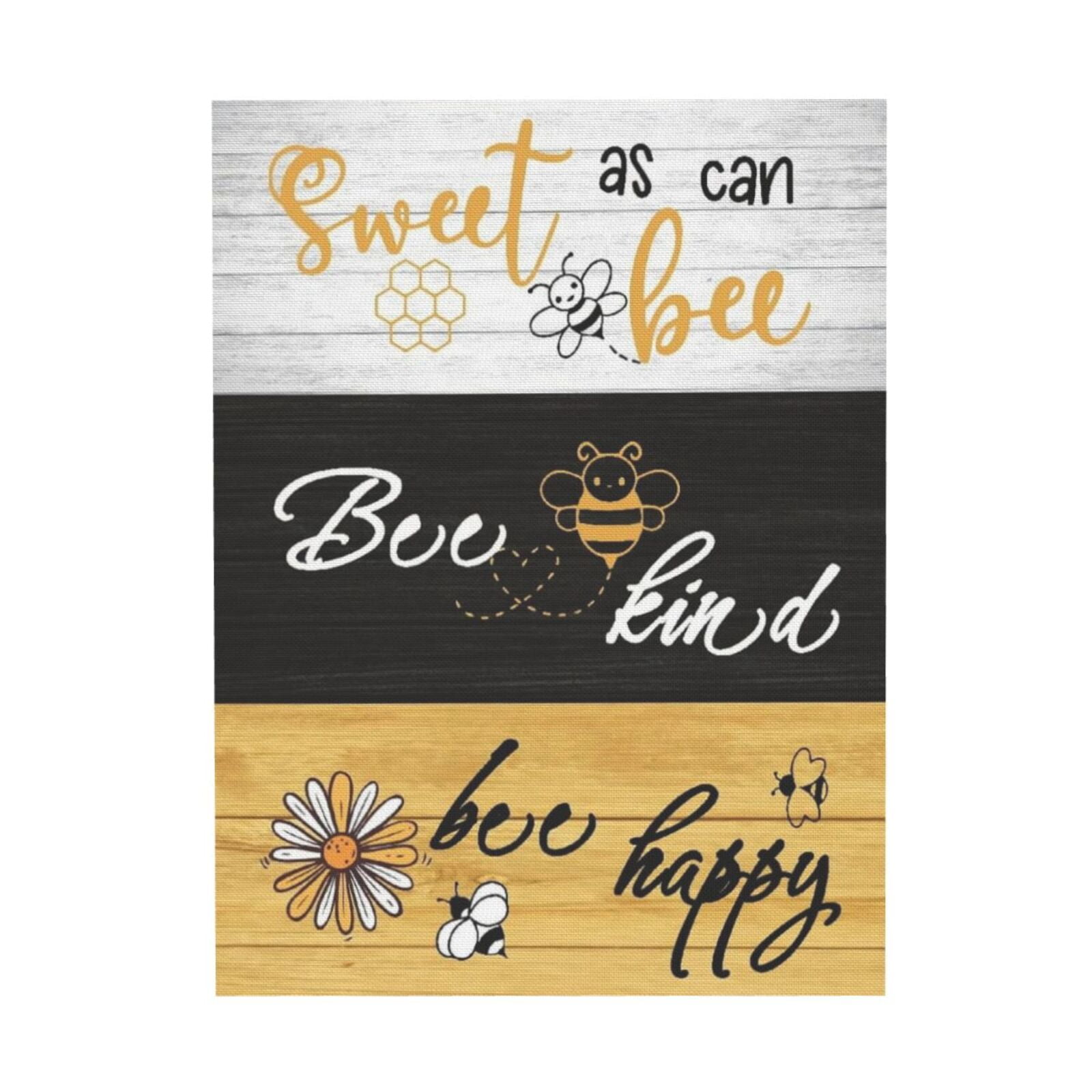 AAposter Modern Rustic Honey Bee Canvas Wall Art,Funny Bee Home Decor ...