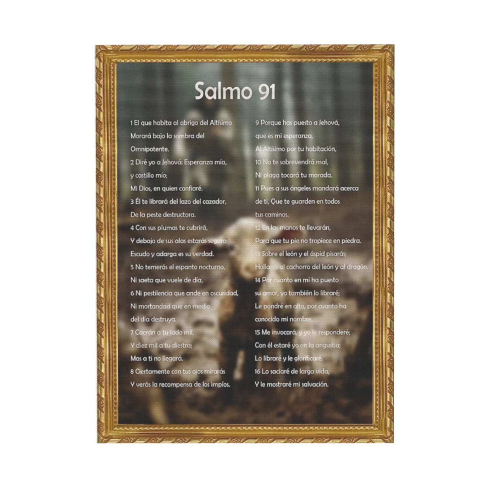 AAposter Psalm 91 in Spanish for Wall Art, Christian Wall Pictures in ...