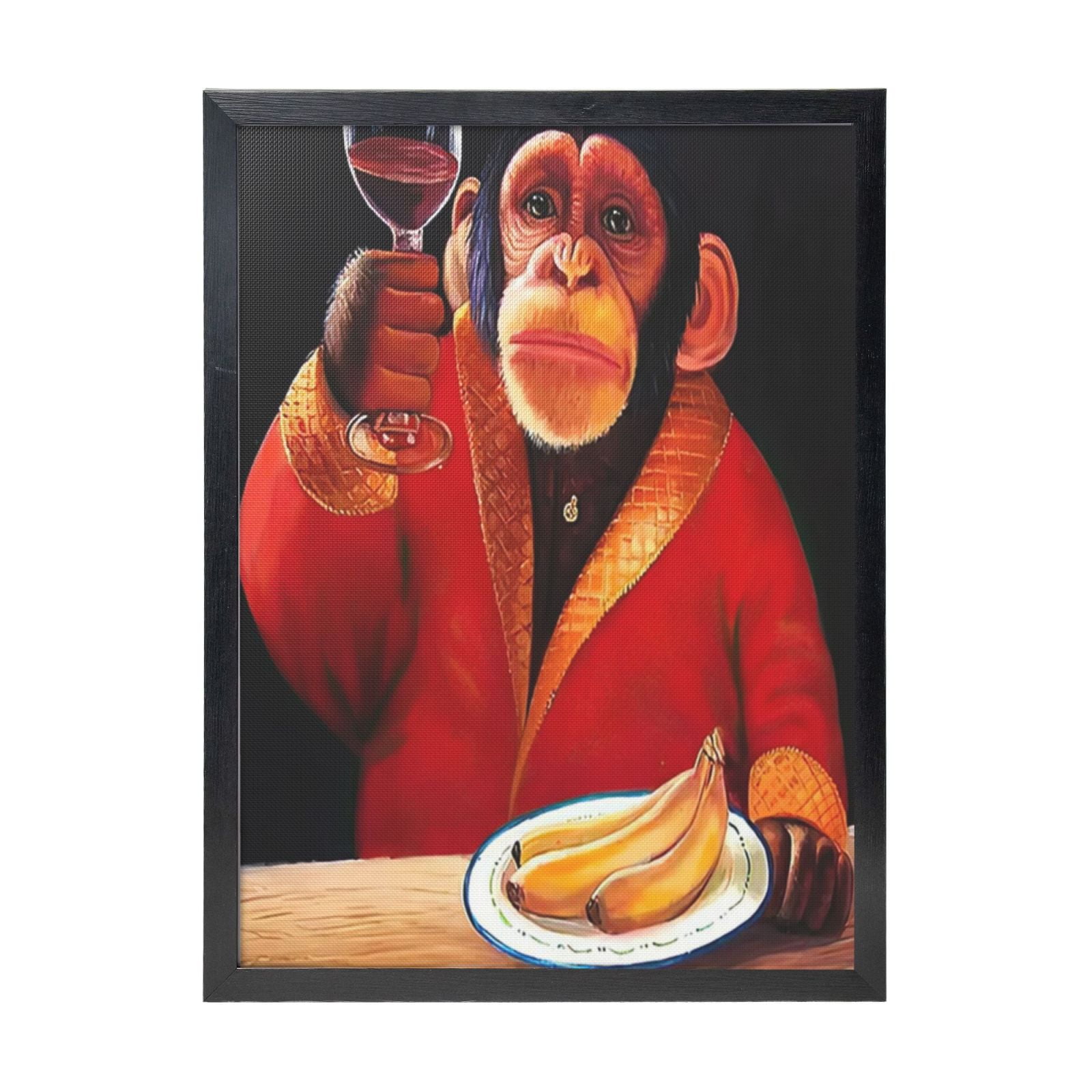 AAposter Room Aesthetics Poster Animal Monkey Chimpanzee Drinking And ...