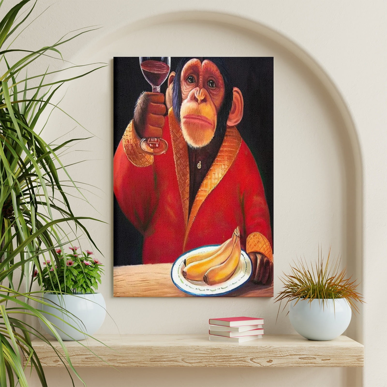 AAposter Room Aesthetics Poster Animal Monkey Chimpanzee Drinking And ...