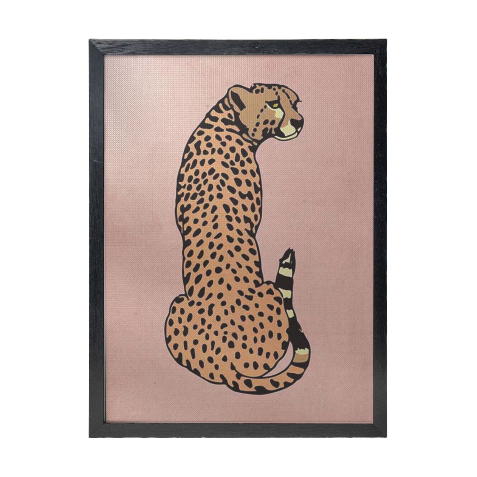 AAposter Trendy Wild Animal Canvas Wall Art Vintage Cheetah Posters ...