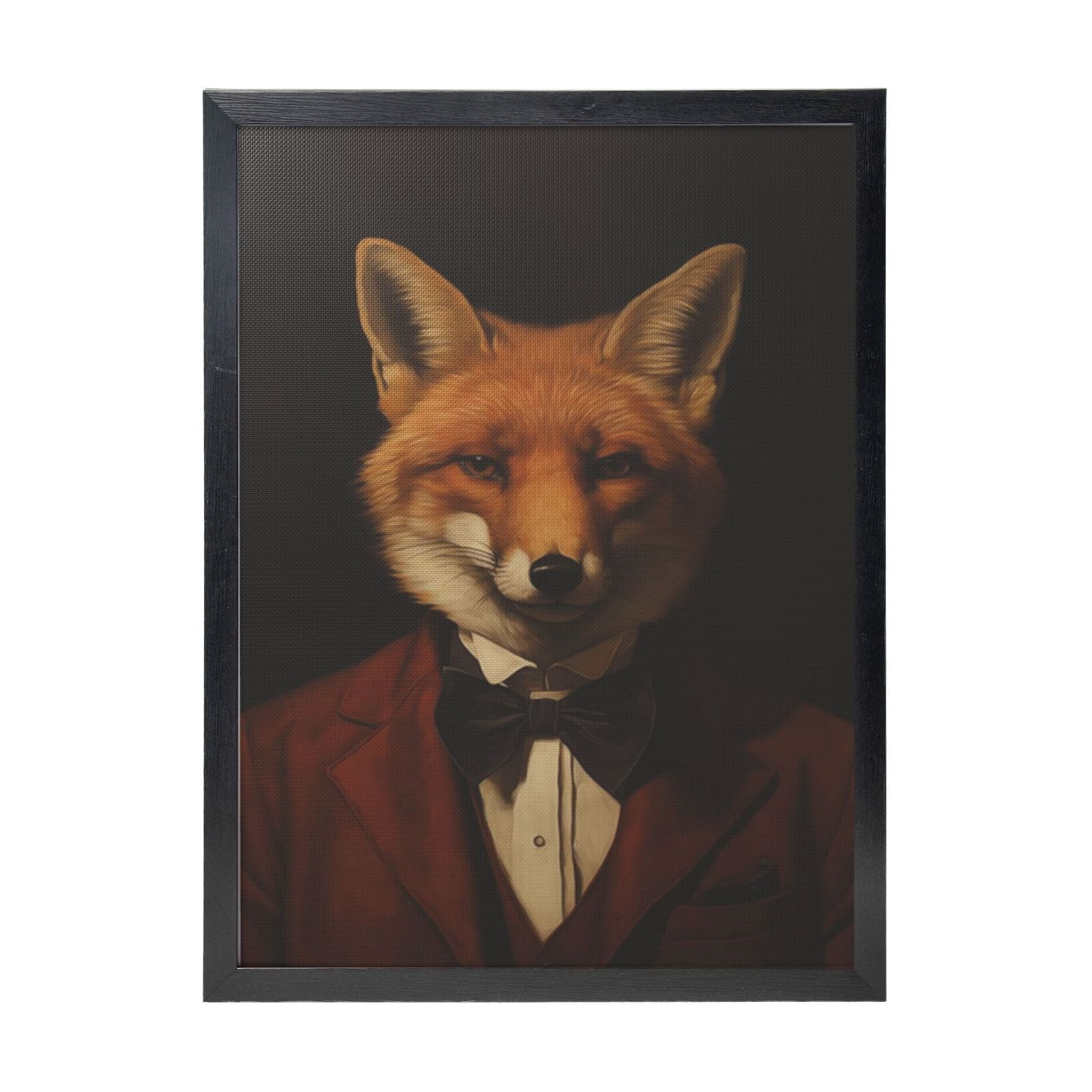 AAposter Vintage Fox Wall Art Canvas Moody Animal Poster Vintage Fox ...