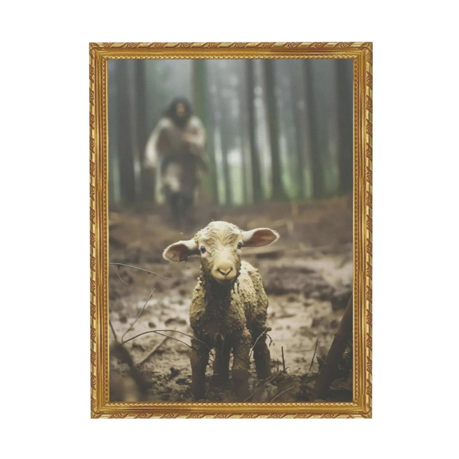 AAposter Wrapped Canvas Christian Wall Art Jesus Artwork Painting Print ...