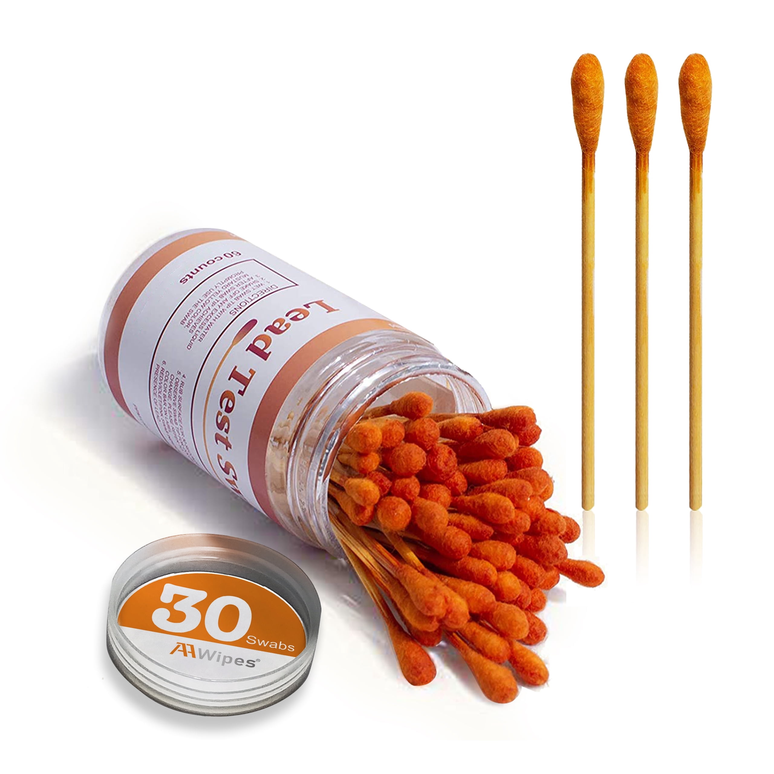 AAWipes Lead Test Kit 30 Swabs, 30-Second Results, Water-Activated ...