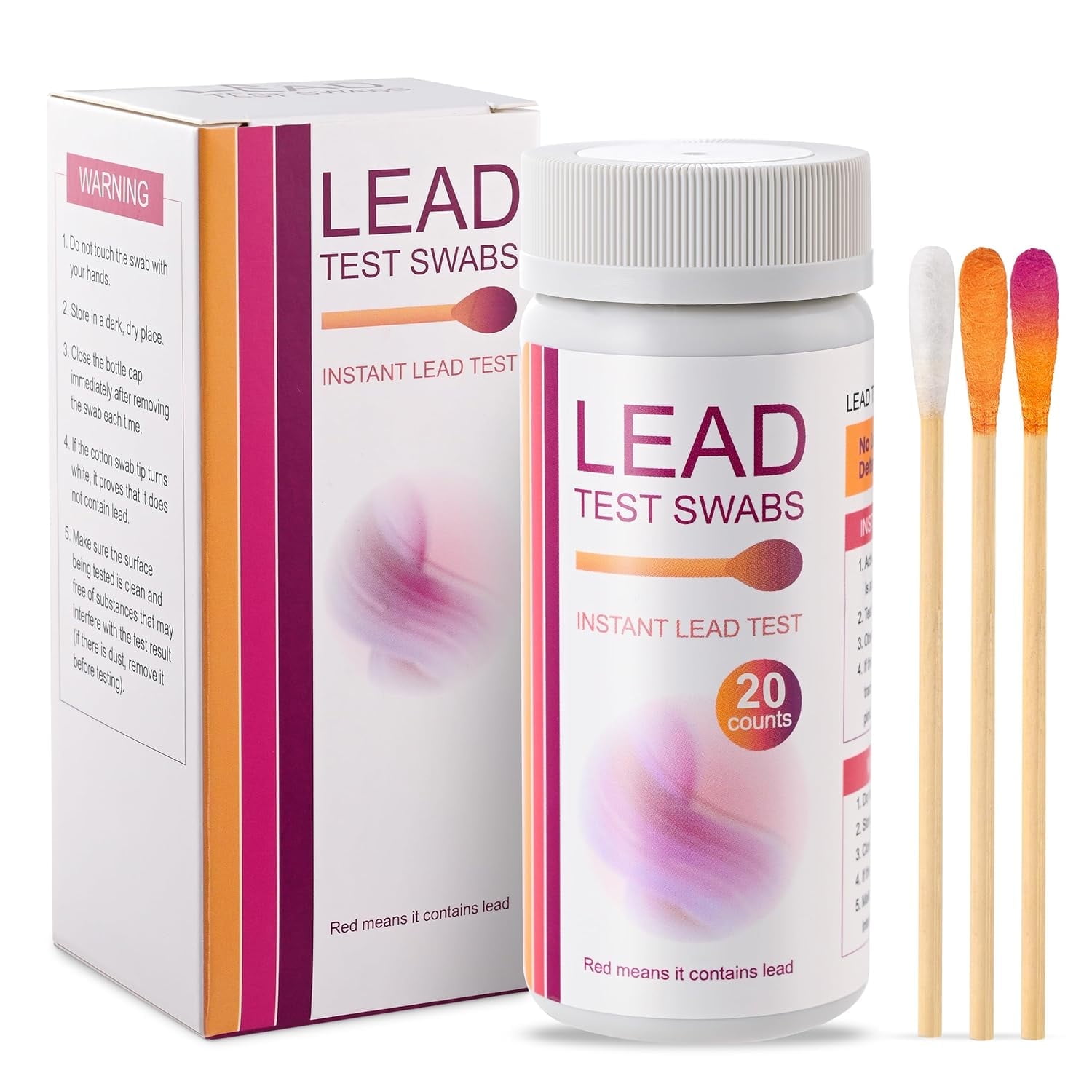 AAwipes Lead Test Kit Activated by Vinegar 20 Counts 30-Sec Results ...