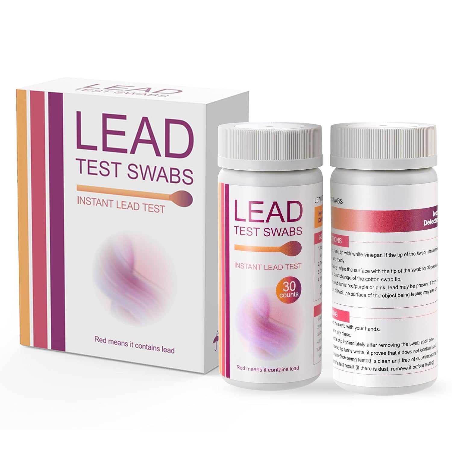 AAwipes Lead Test Kit Activated by Vinegar 60 Counts 30-Sec Results ...