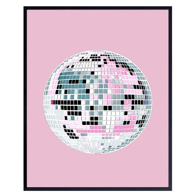 AAxxposter Disco Ball Decor-70s 80s Aesthetic College Dorm Room Gallery Wall Art-Pop art Preppy ...