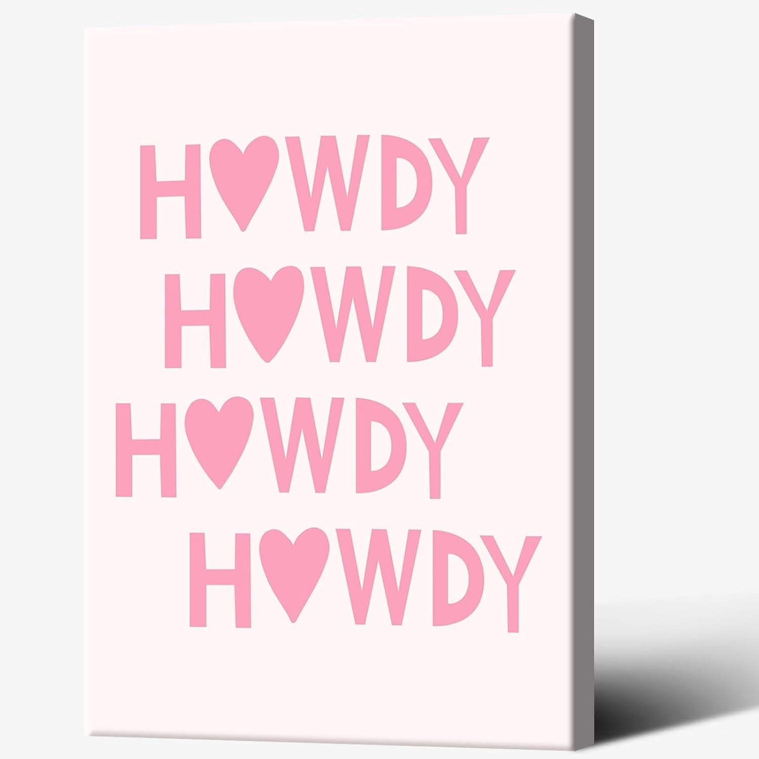 AAxxposter Funky Pink Heart Prints Picture Howdy Poster Positive ...