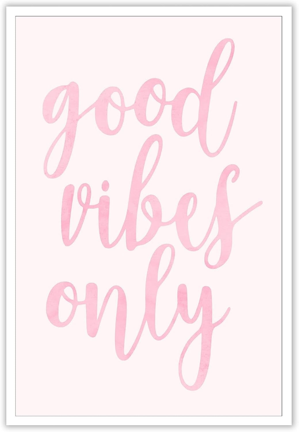 AAxxposter Funky Pink Prints Picture Good Vibef Only Poster Positive ...