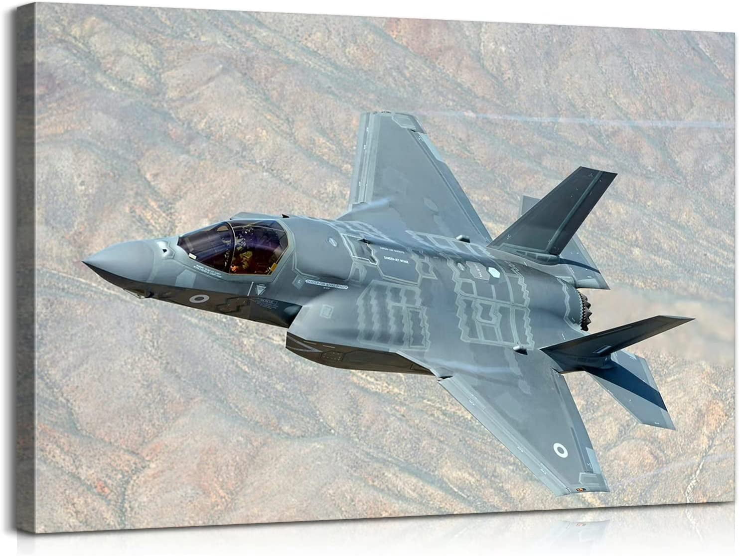 AAzaqTin-Aviation Decor F-35 Lightning II Fighter Airplane Wall Art Jet ...