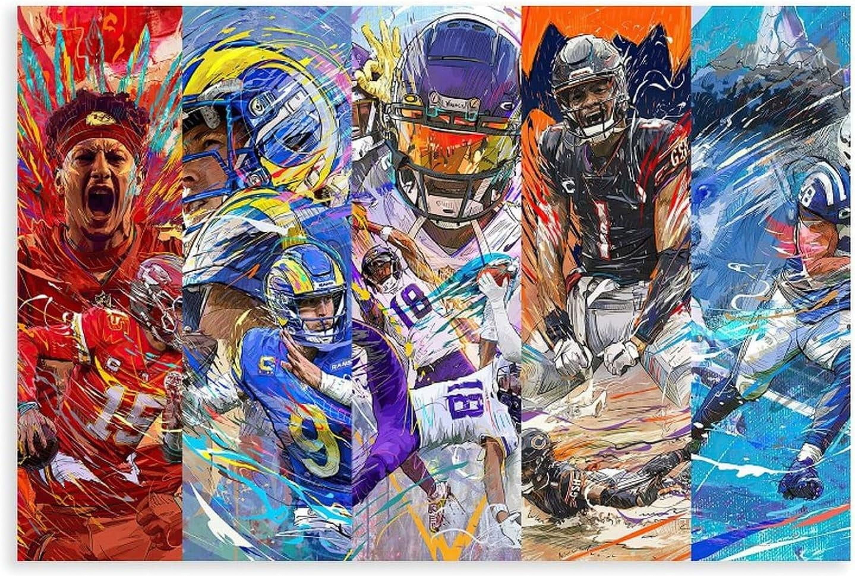 Aazaqtin Football Superstar Patrick Mahomes Matthew Stafford Justin