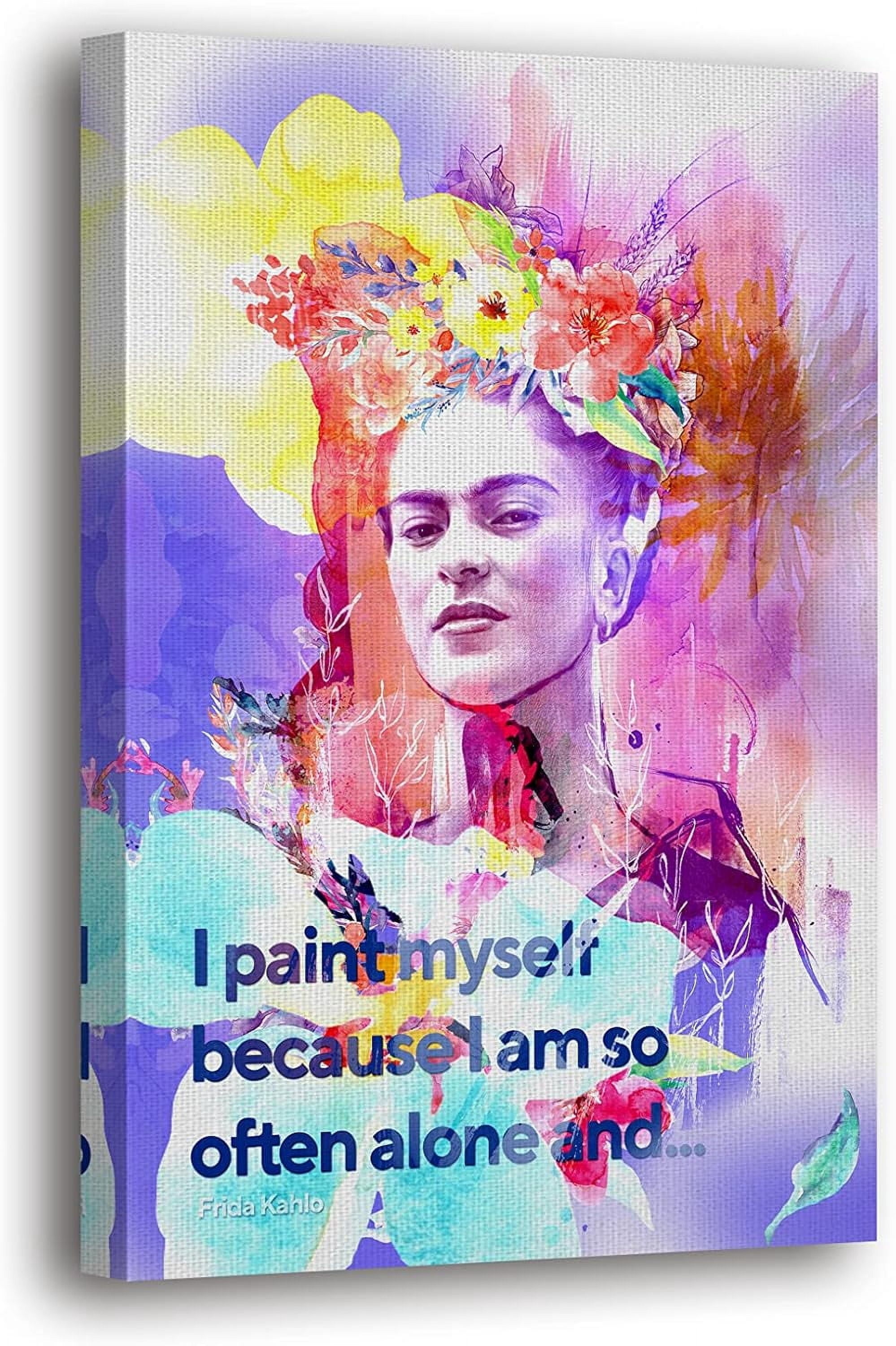 AAzaqTin-Frida Kahlo Wall Art Print, Home Decor Poster Wall Art Canvas ...