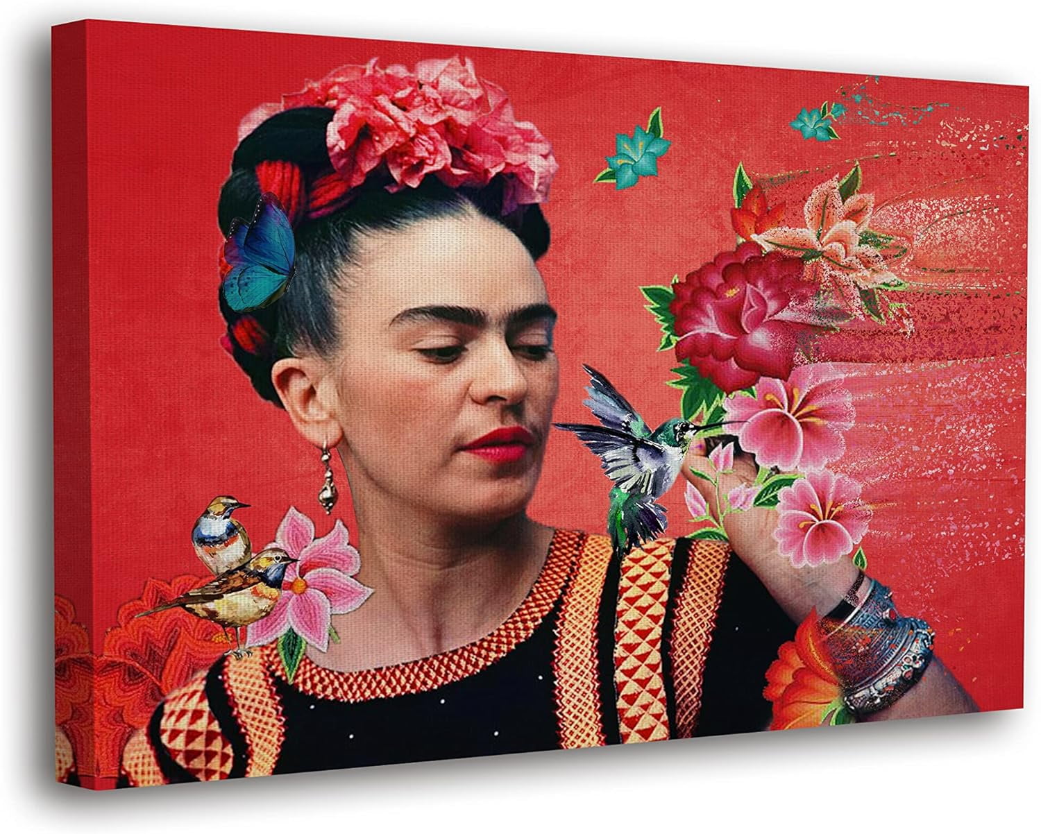 AAzaqTin-Frida Kahlo Wall Art Print, Home Decor Poster Wall Art Canvas ...