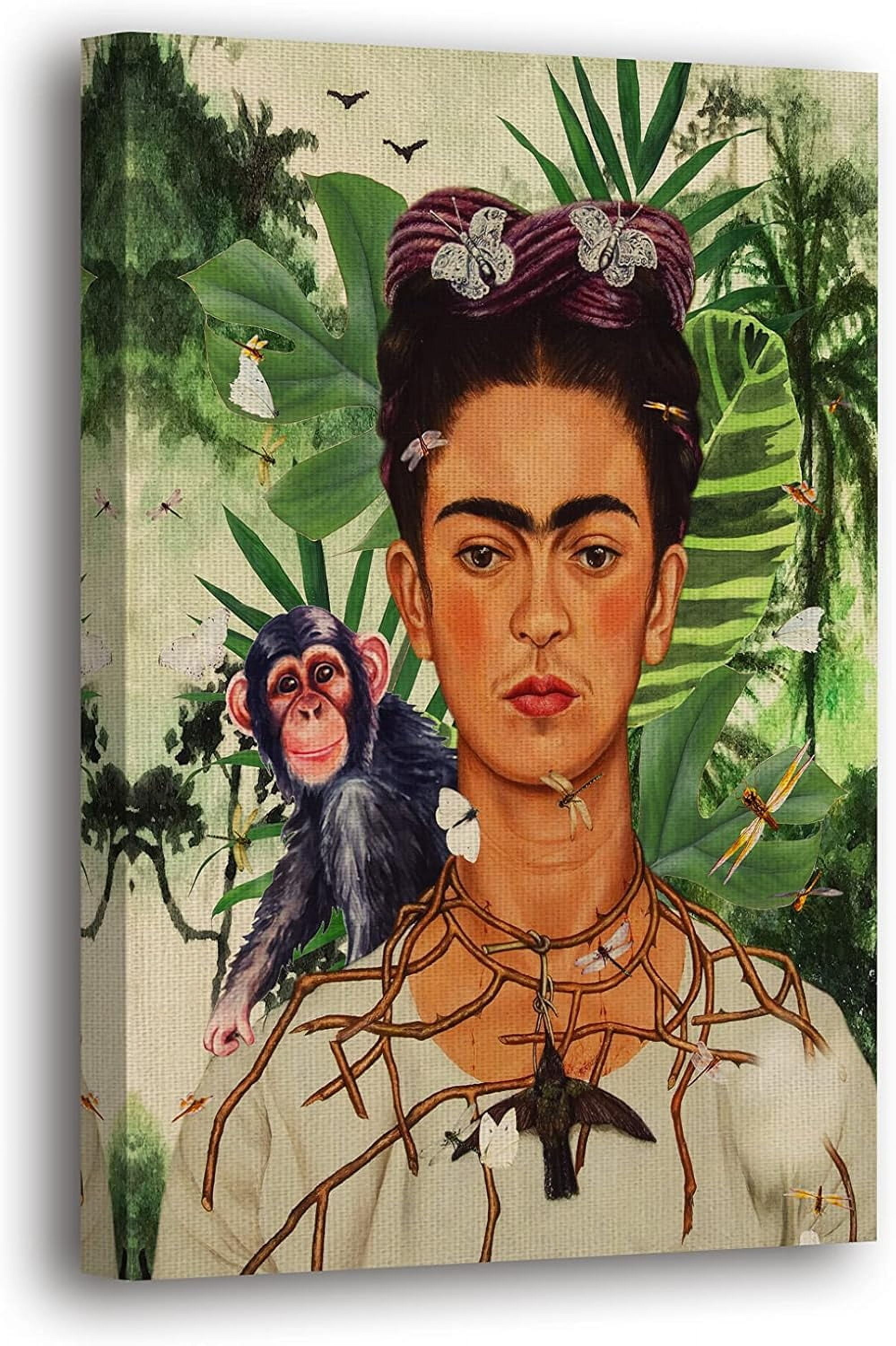 AAzaqTin-Frida Kahlo Wall Art Print, Home Decor Poster Wall Art Canvas ...