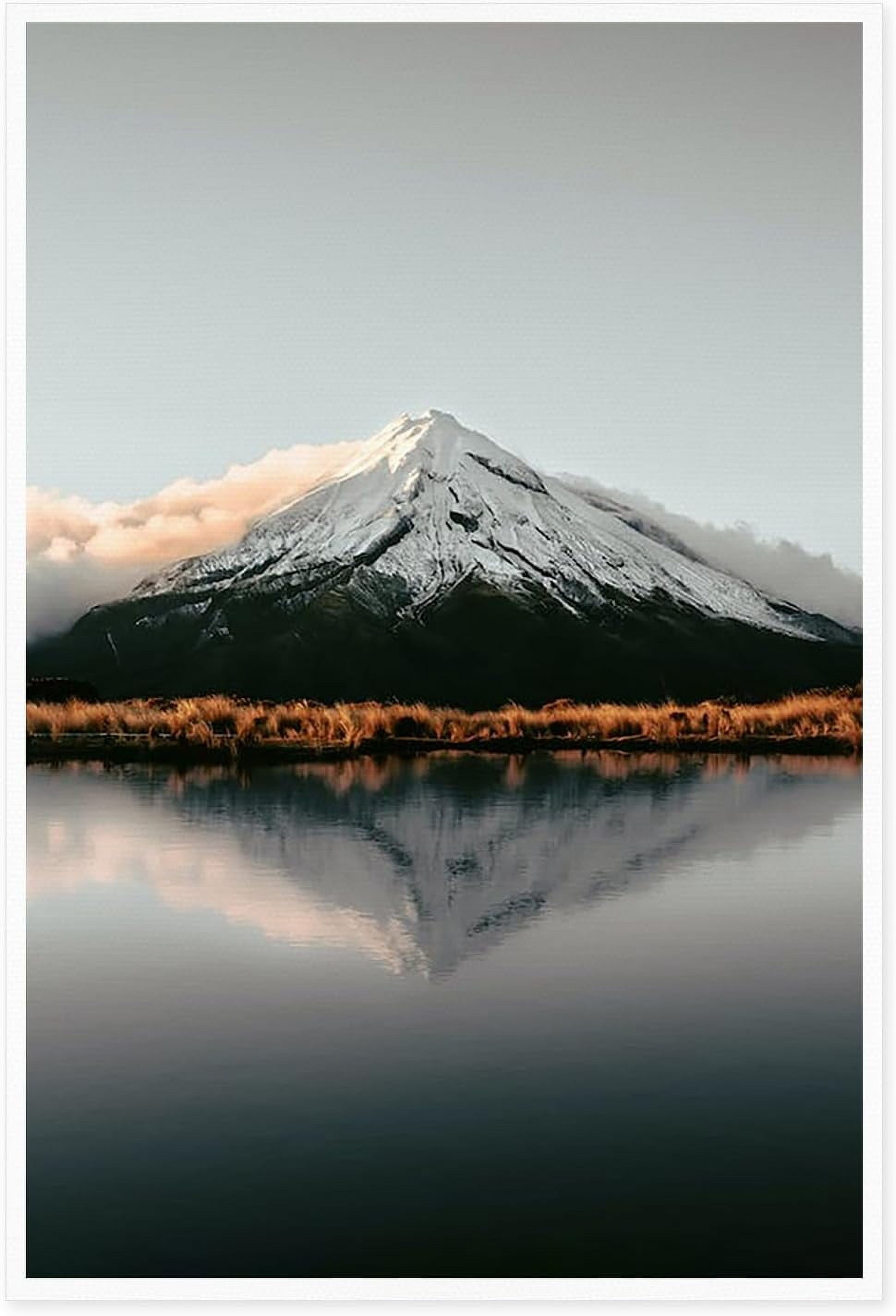 AAzaqTin-Fuji Mountain Canvas Painting Modern Abstract Wall Art ...
