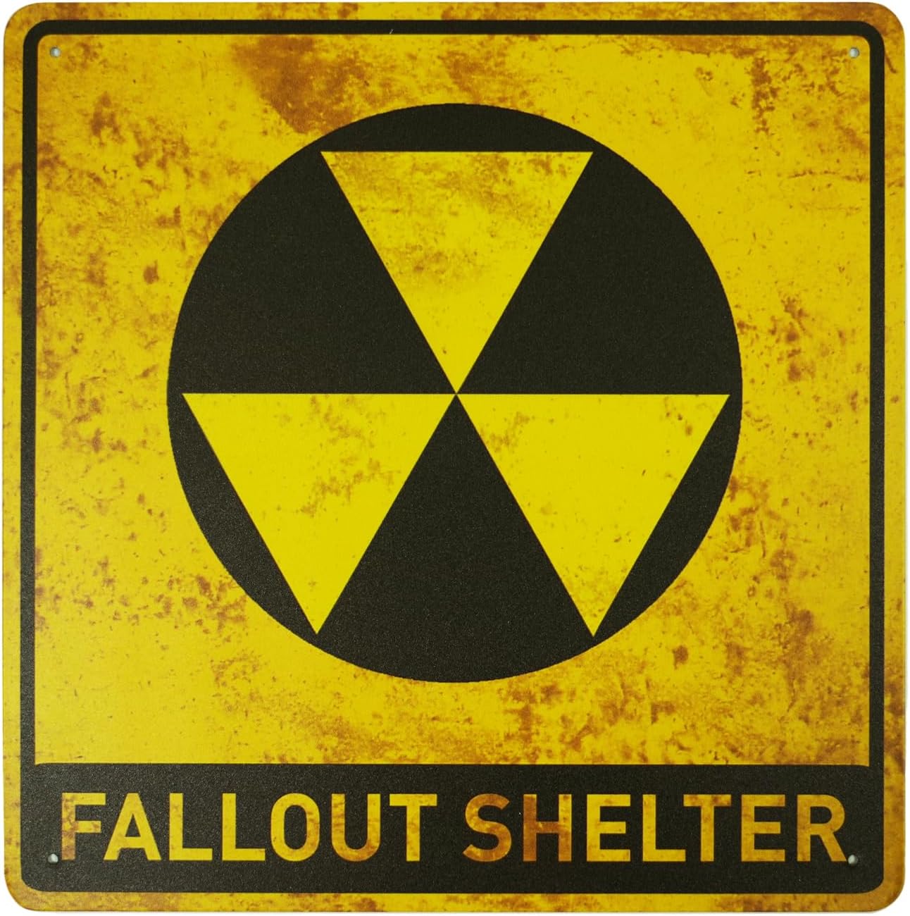 AAzaqTin Funny Warning Nuclear Radiation Fallout Shelter Home Work ...