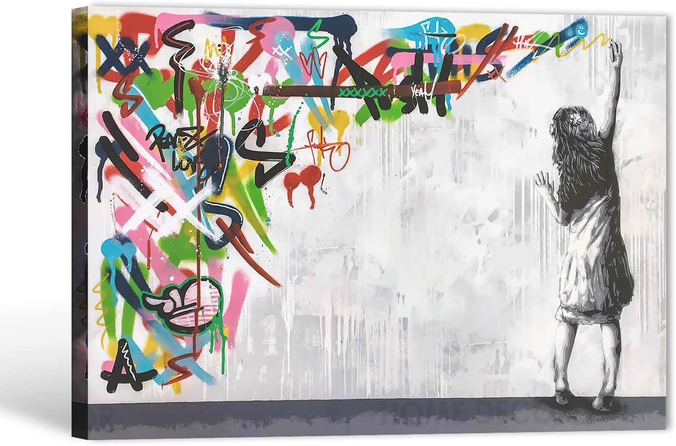 AAzaqTin-Graffiti Canvas Wall Art Graffiti Wall Art, Modern Graffiti ...