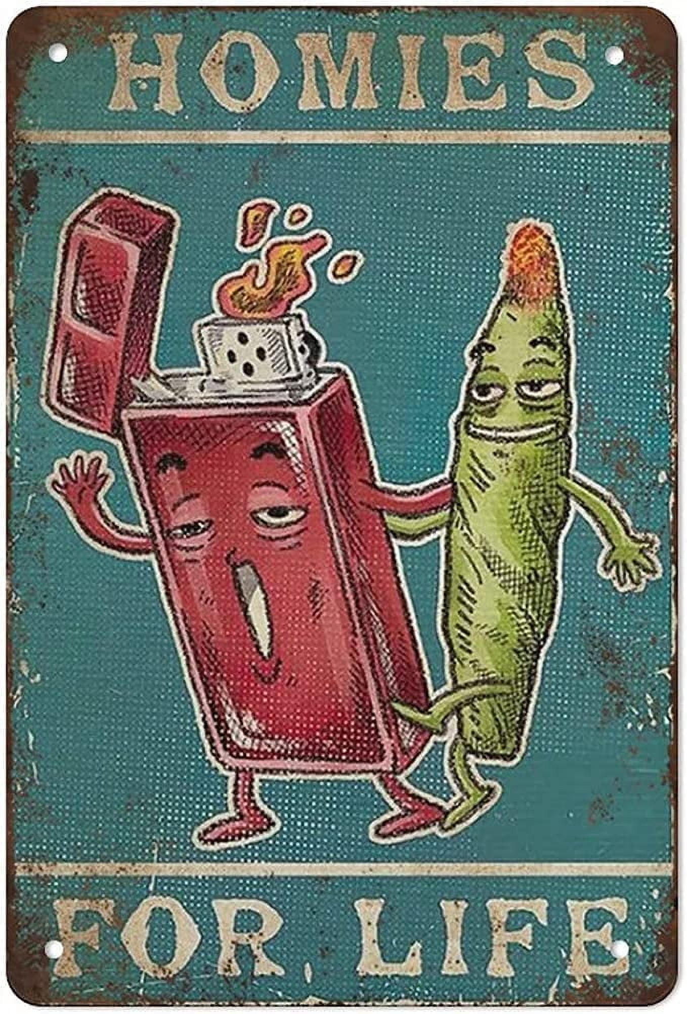 AAzaqTin Homies for Life Aluminum Weatherproof Metal Sign Custom ...