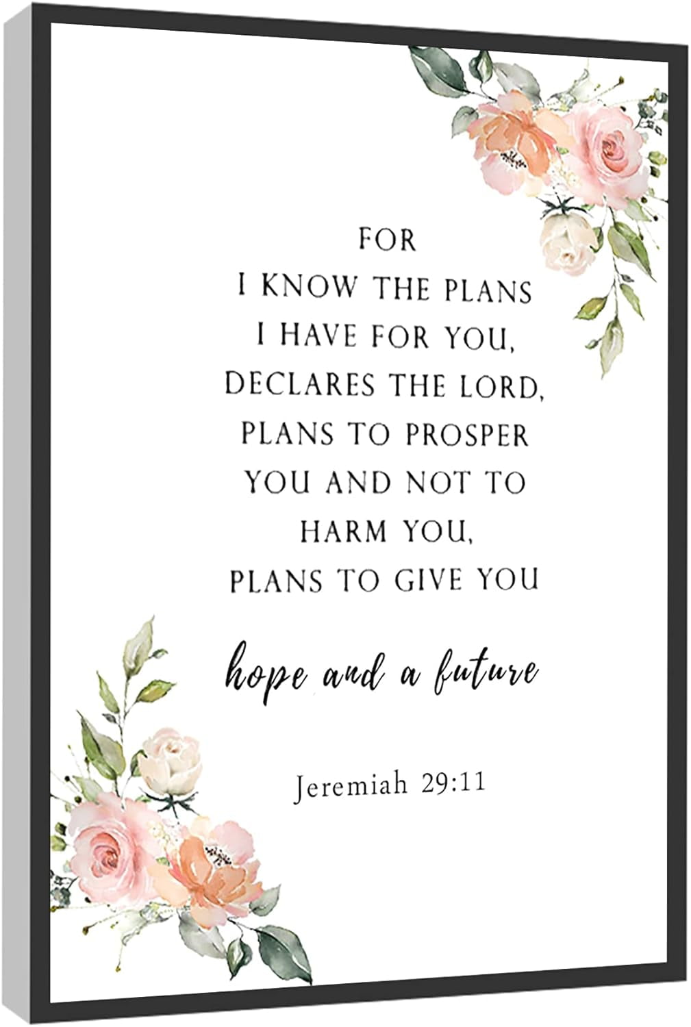 AAzaqTin-Jeremiah 29 11 Wall Art For I Know The Plans Bible Verse ...