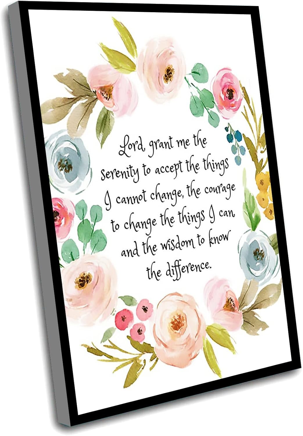 AAzaqTin-Mens Canvas Wall Art,Serenity Prayer Wall Art,Sobriety Gift ...