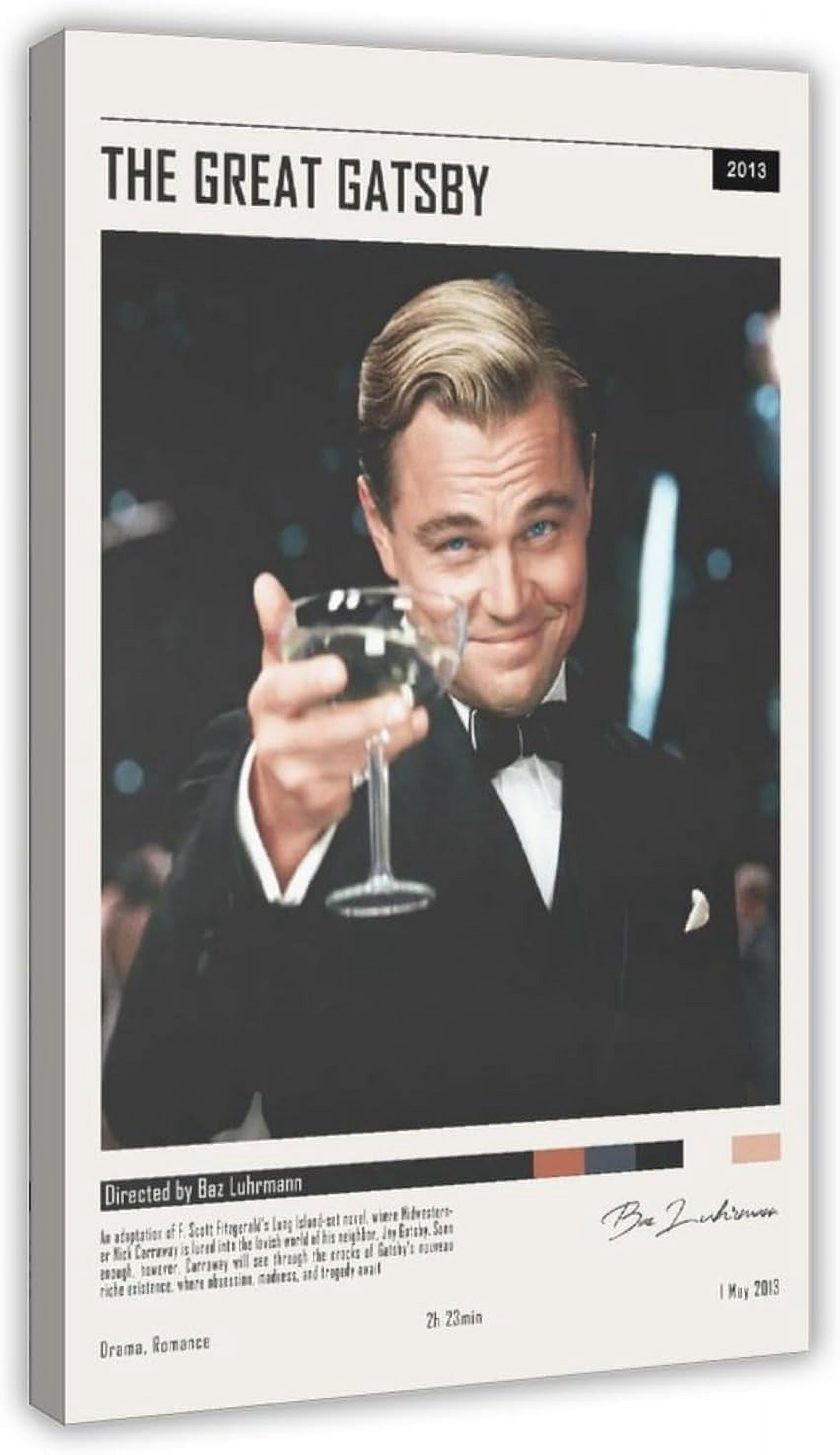 AAzaqTin-Movie Poster The Great Gatsby Canvas Poster ch - Walmart.com