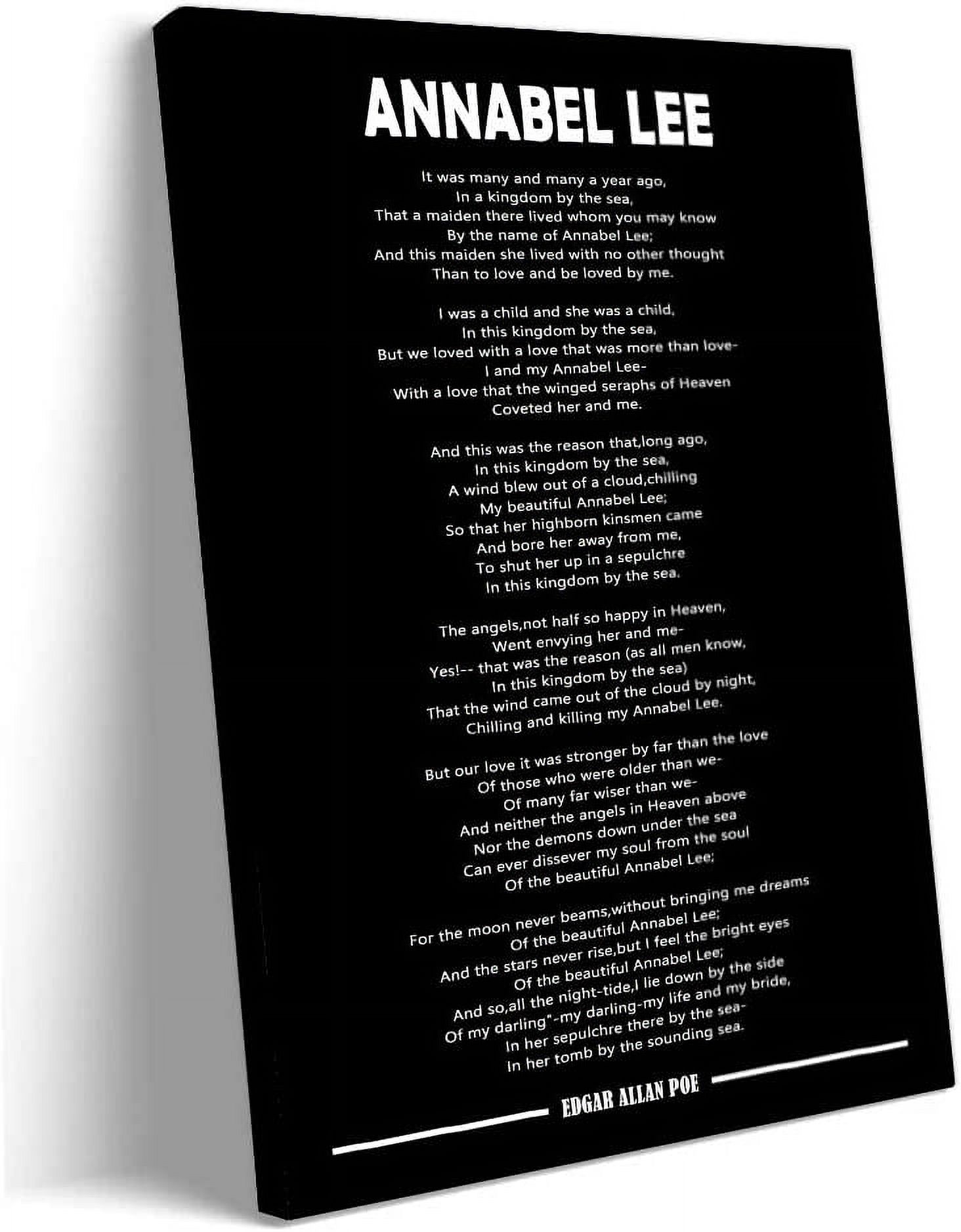 AAzaqTin-Poem Wall Art Poetry Posters Quotes Wall Art Framed Artwork ...