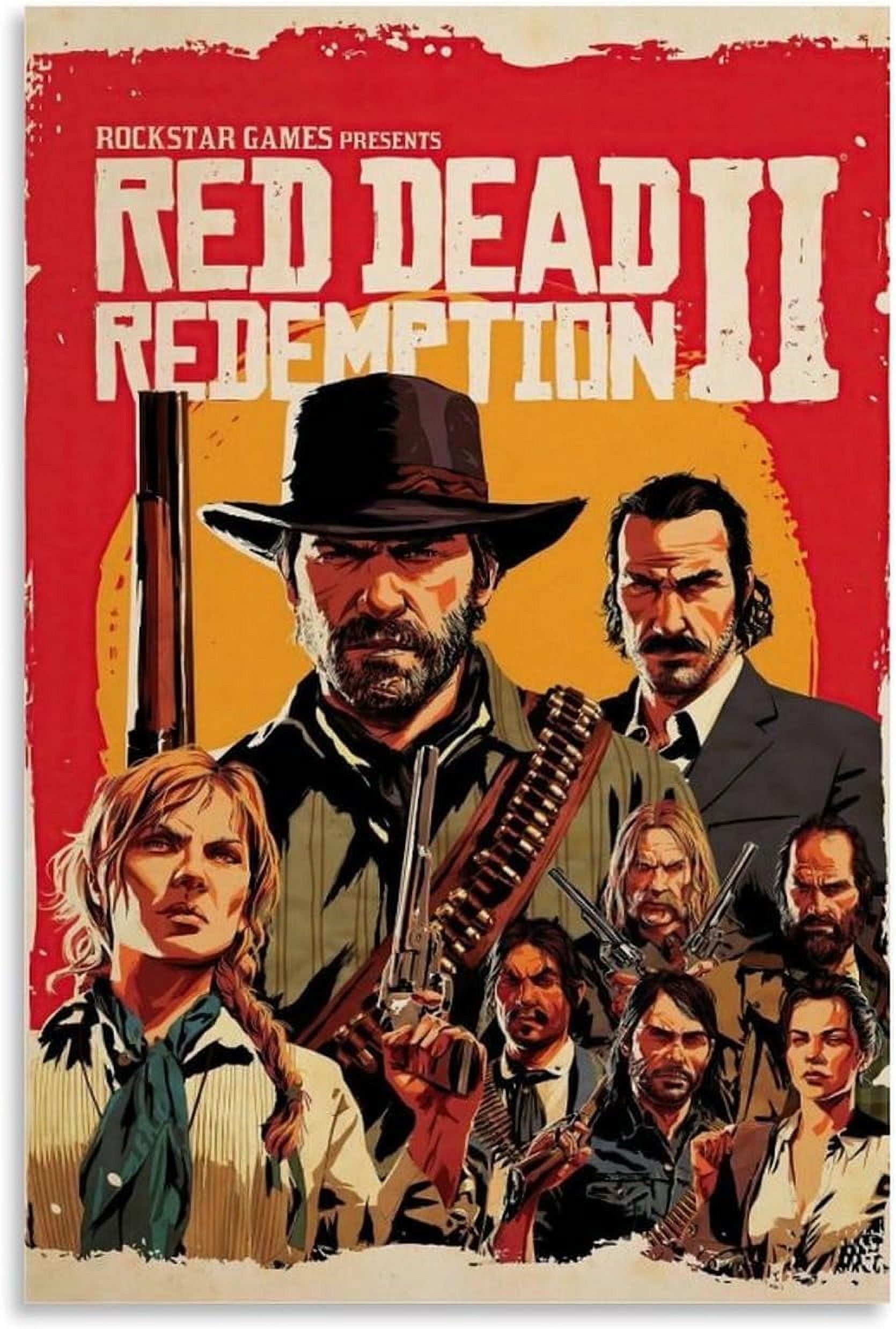 AAzaqTin-Red Dead Redemption 2 Game Canvas Poster RDR2 Game Print ...