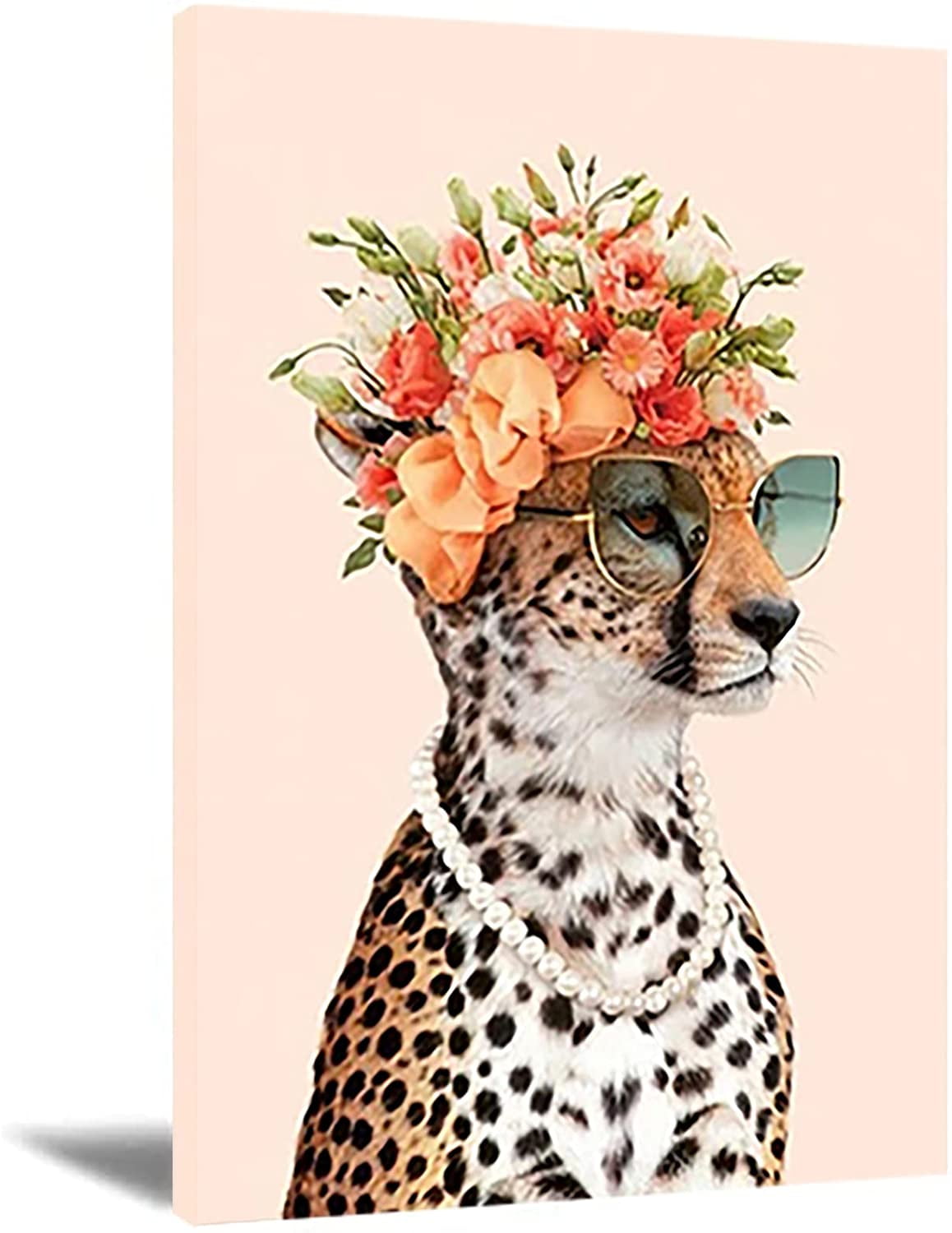 AAzaqTin-Royal Cheetah Canvas Poster Wild Animals Leopard Print Animal ...