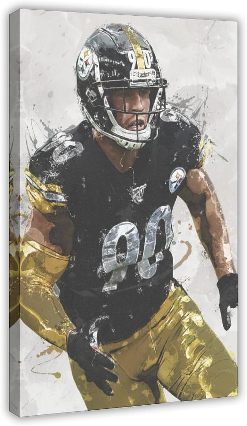 AAzaqTin-TJ Watt Poster Football Canvas Poster Bedroom Decor Landscape ...