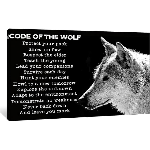 Aazaqtin Wolf Motivational Quotes Wall Art Inspirational Wolf Quotes