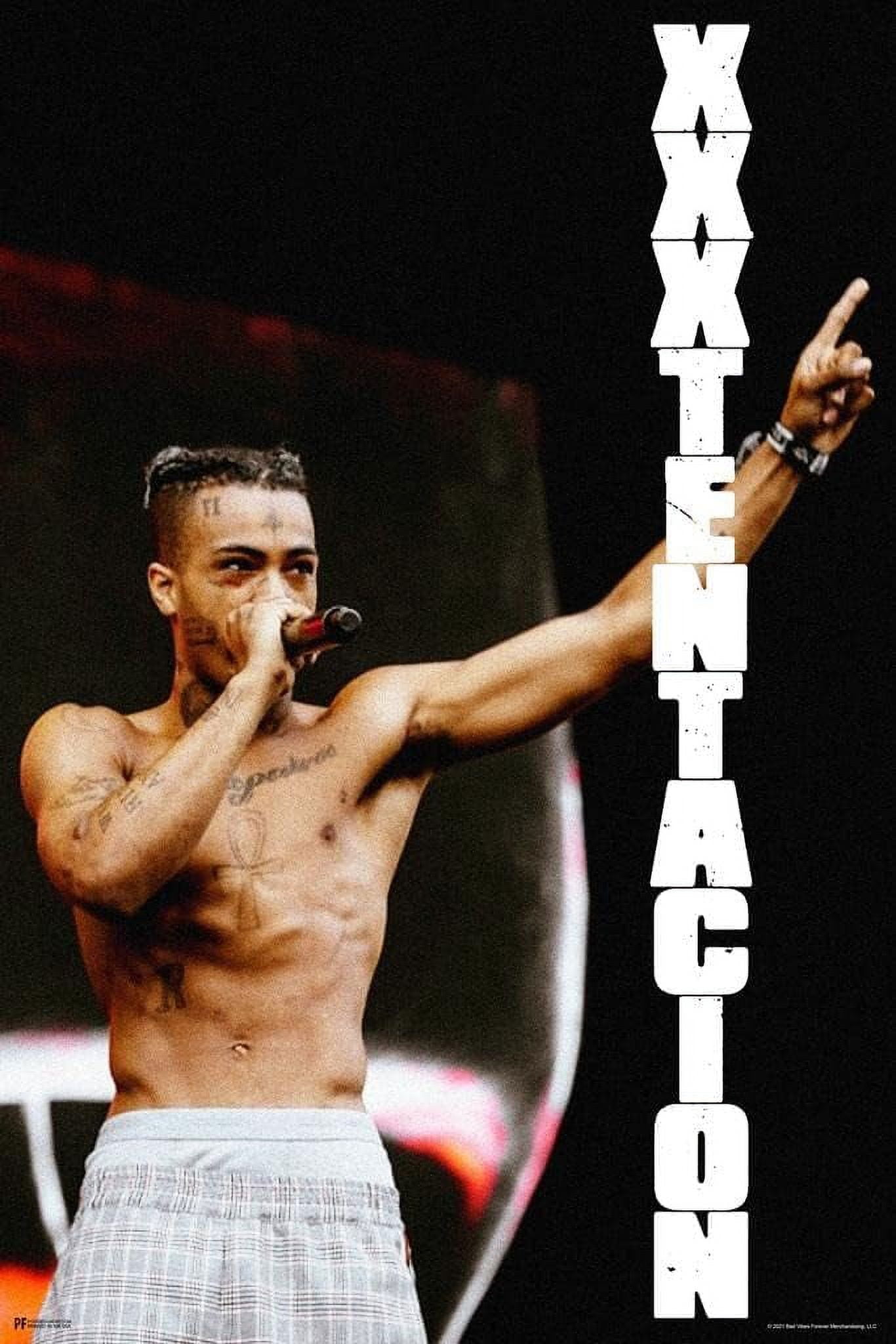 Aazaqtin Xxxtentacion Poster Concert Pointing Xxxtentacion Merch Bad Vibes Forever Xxx 17 Album
