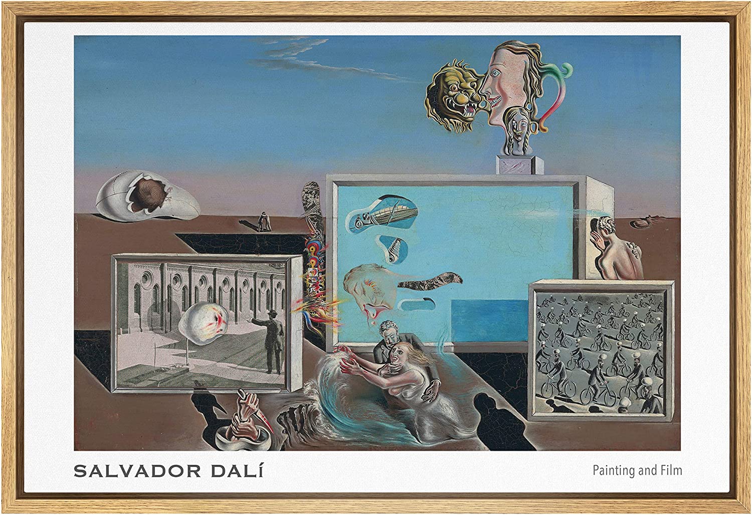 AAzaqTin-d Canvas Print Wall Art Painting and Film by Salvador Dali Cultural Historic ...