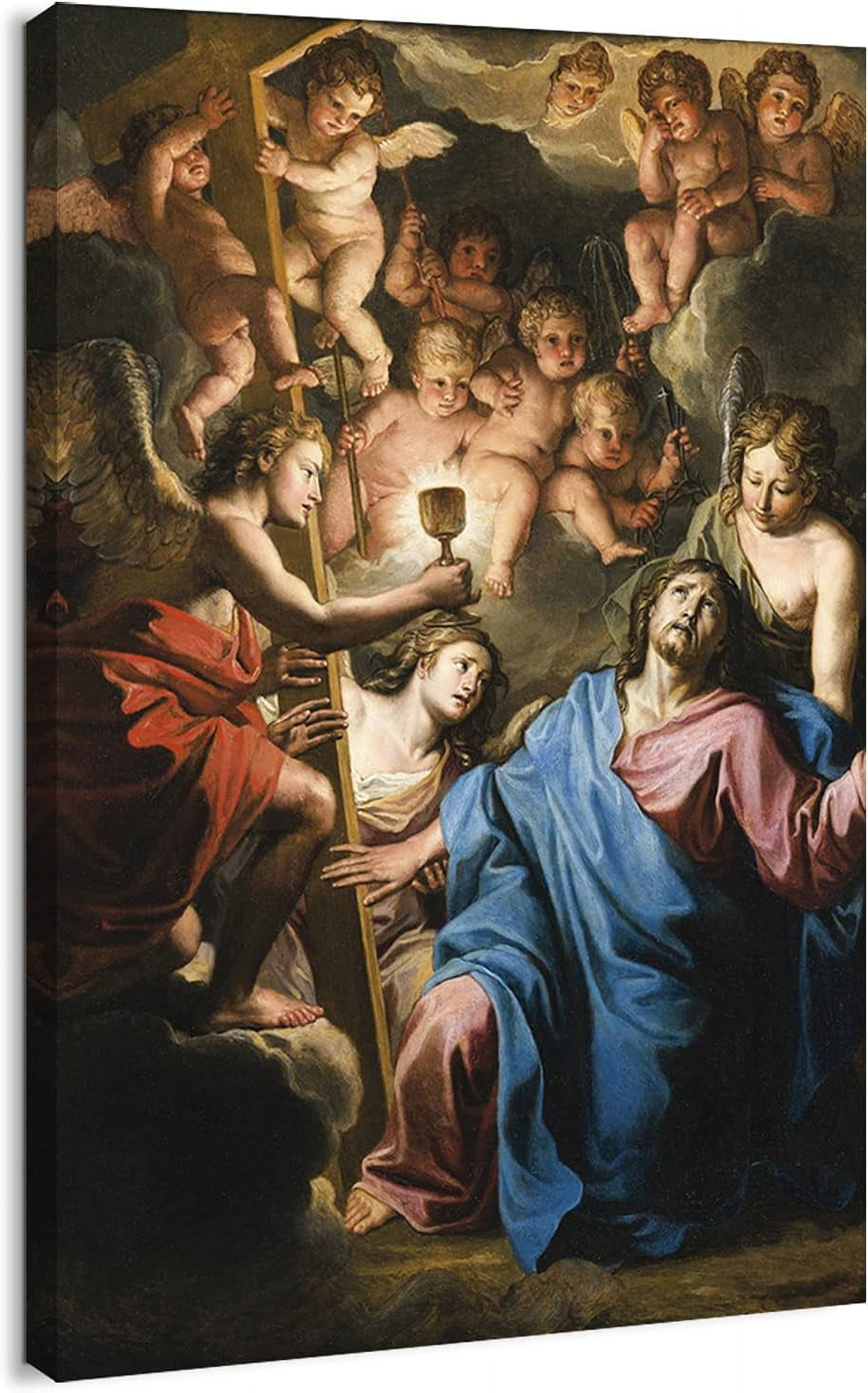 AAzaqTinCanvas Print Wall Art Christ at Prayer on The Mount of Olives ...