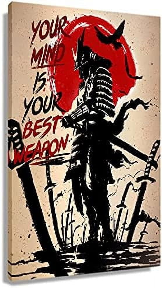 AAzaqTinMotivational Wall Art Posters Your Mind Is Your Best Weapon ...