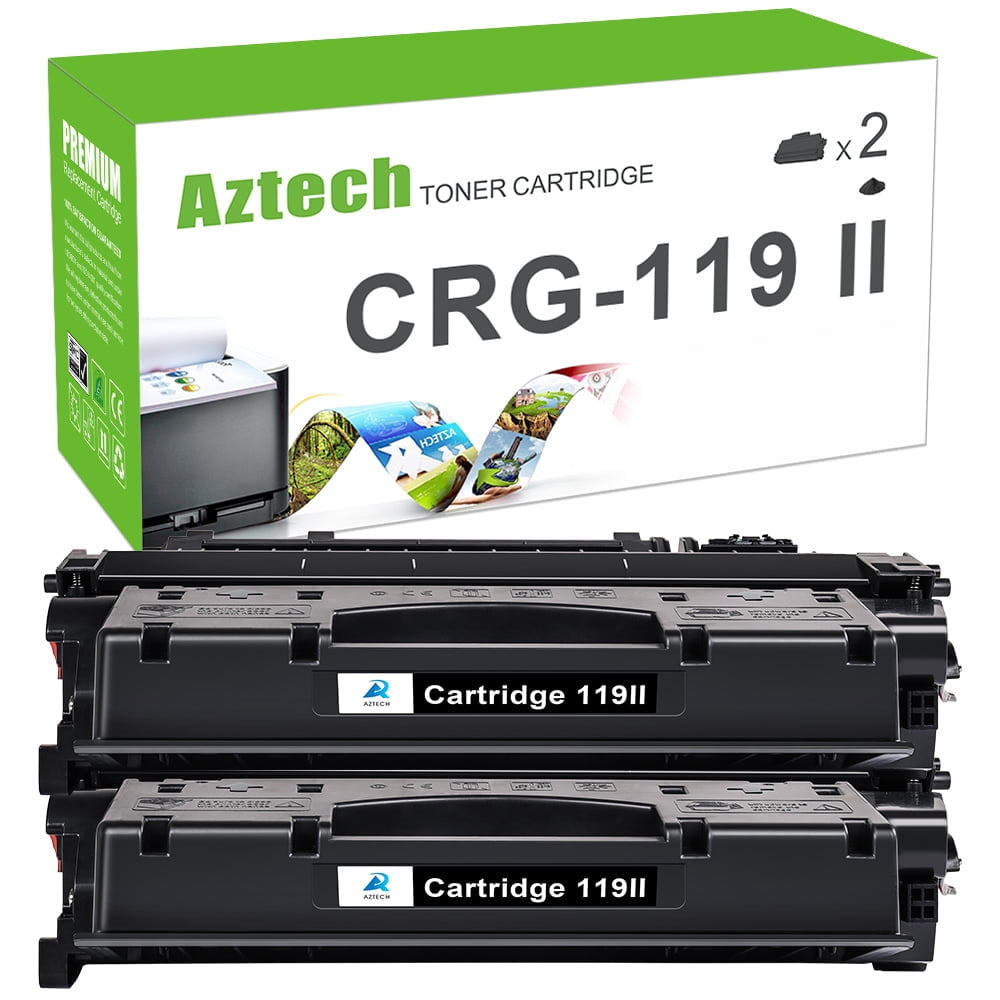 AAztech 2-Pack Compatible Toner Cartridge for Canon 119II CRG-119II 3480B001AA ImageCLASS ...