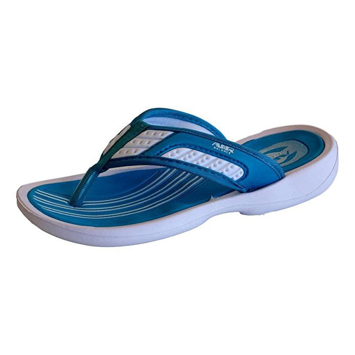 AB-ABS8Air Balance Women's Summer Fun Flip Flops Thong Sandals, Teal ...