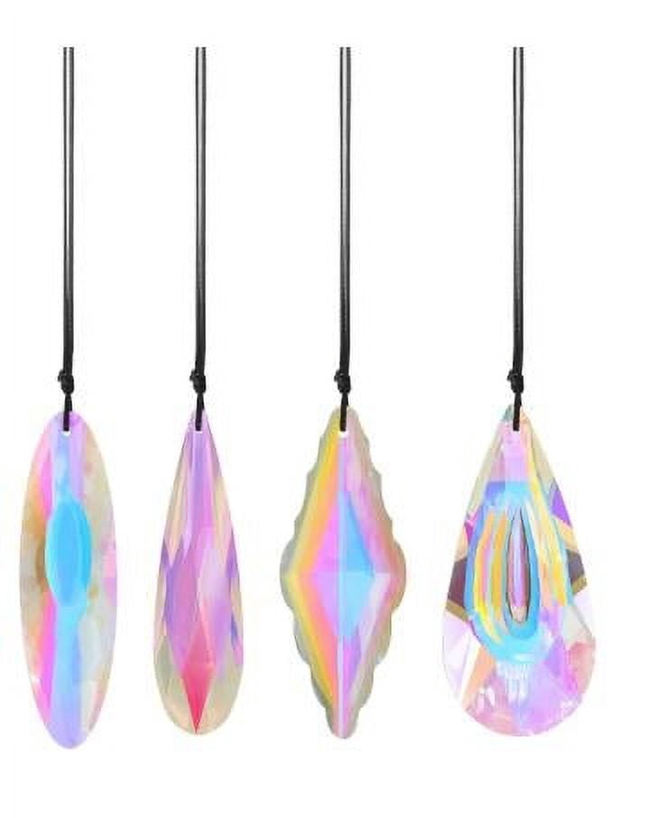 AB Crystal Prism Sun Catchers Set Stunning Visual Effect Dazzling ...