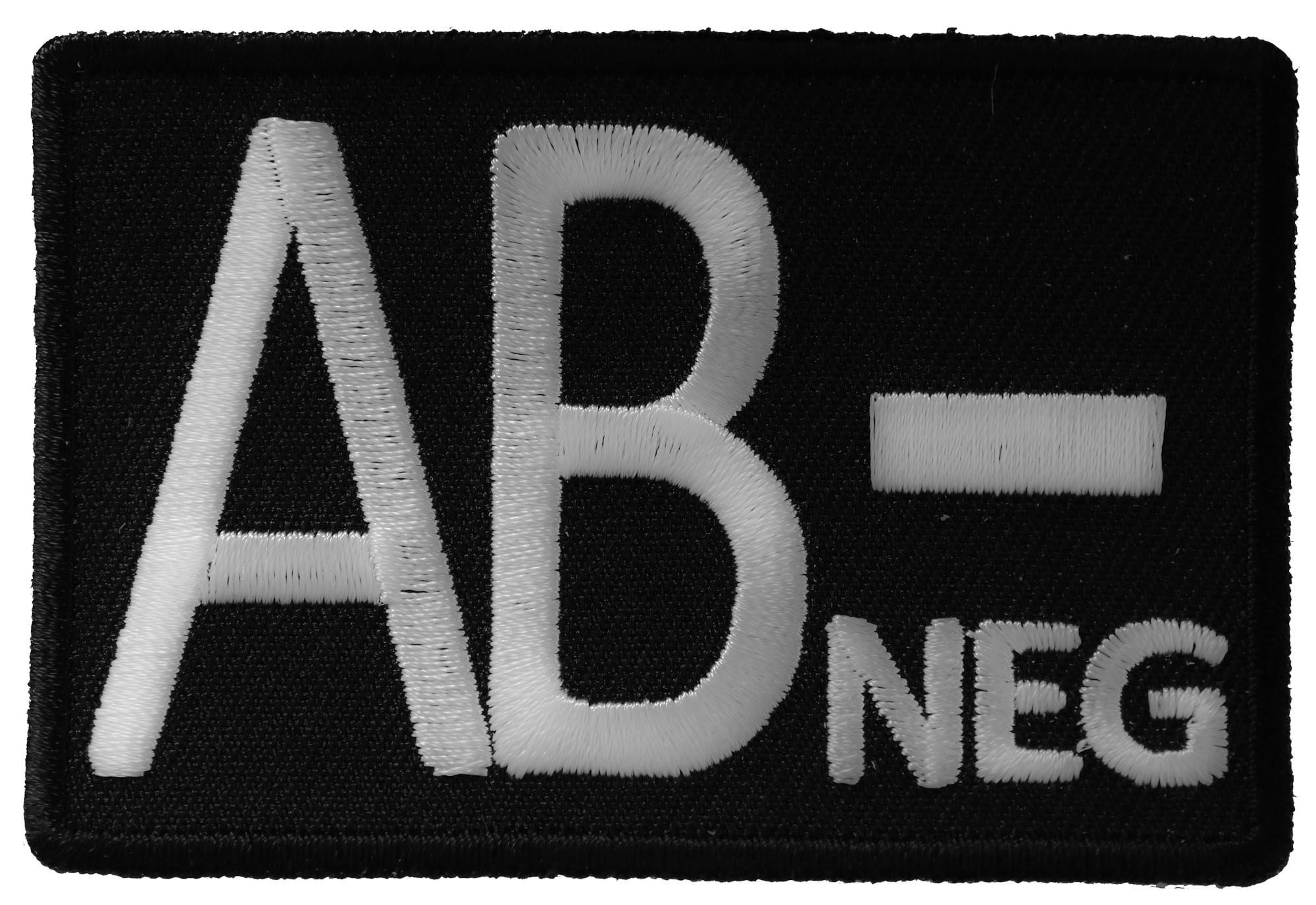 AB NEGATIVE Blood Type Patch - Walmart.com