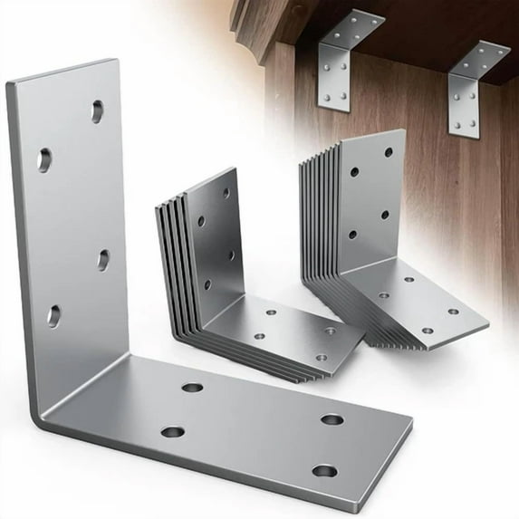 AB STAT 15 Pcs L Brackets Heavy Duty 12-Ga Angle Fastener 3"X3" Angle ...