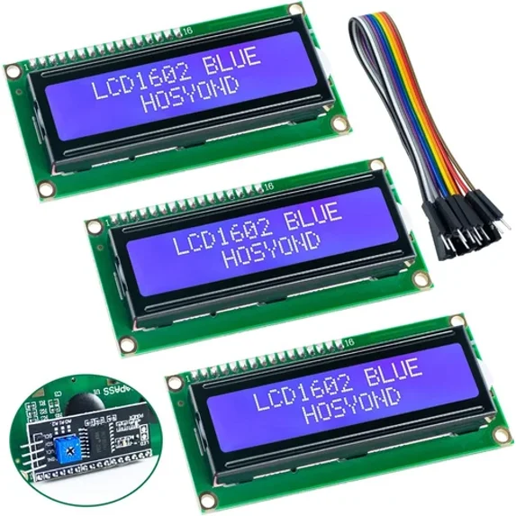 AB STAT 3Pcs I2C IIC 1602 LCD Display Module 16X02 LCD Screen Module for Arduino Raspber ...
